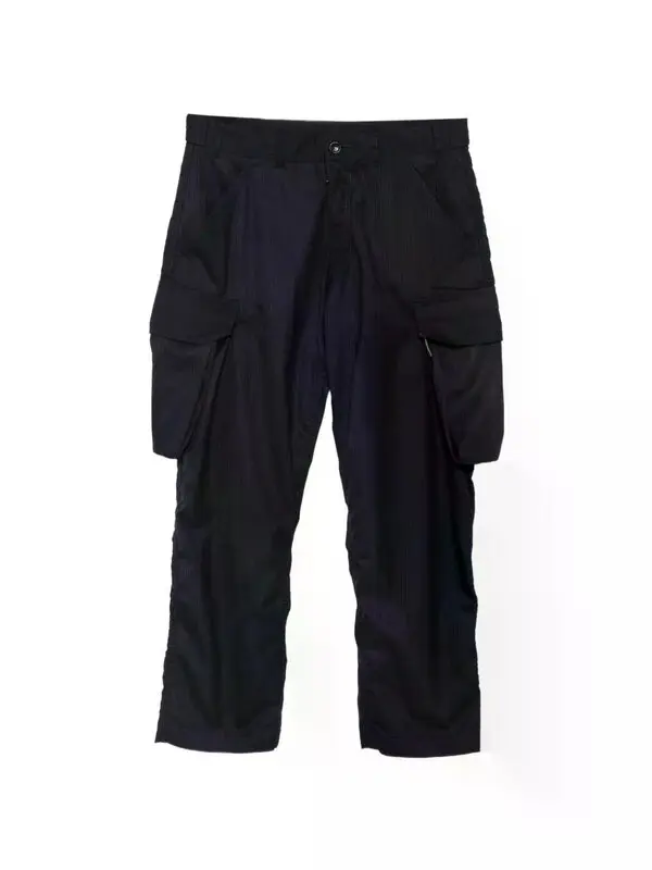 Comme Des Garçons Pinstriped Cargo Pants - Blue