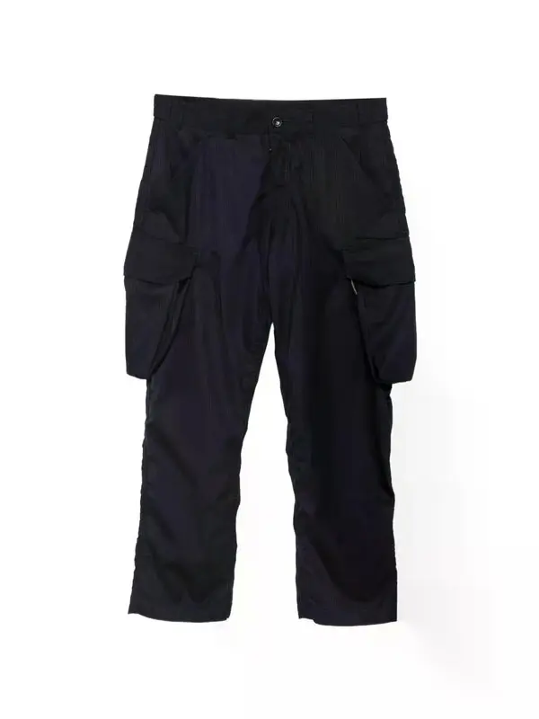 Comme Des Garçons Pinstriped Cargo Pants - Blue