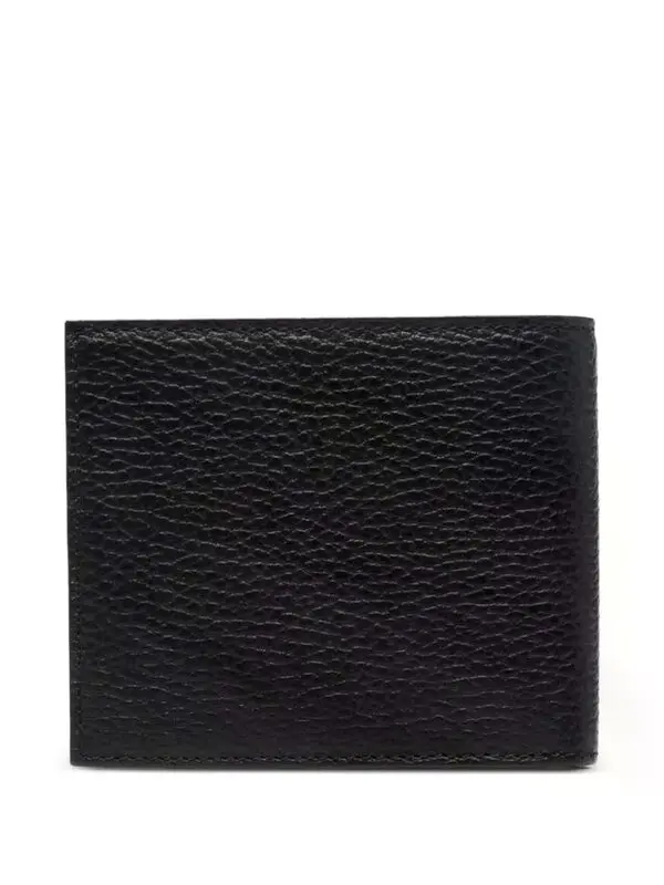 Emporio Armani Logo-embossed Grained Leather Wallet - Black