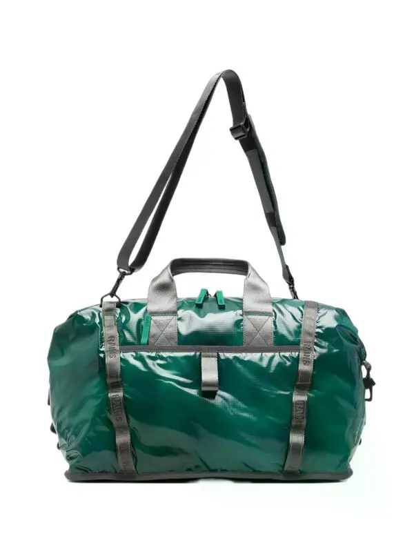 Rains Sibu Ripstop-texture Logo-strap Weekend Bag - Green