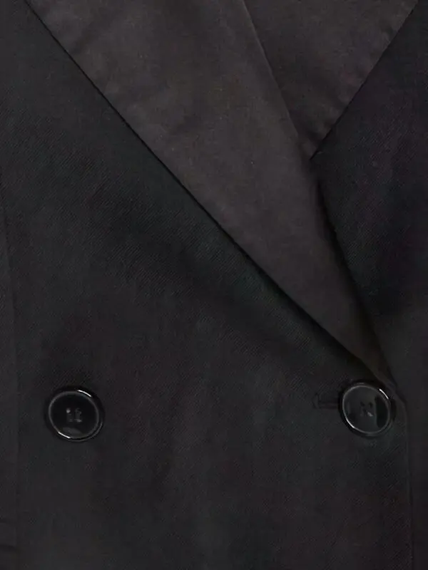 Maje Double-breasted Gabardine Blazer
