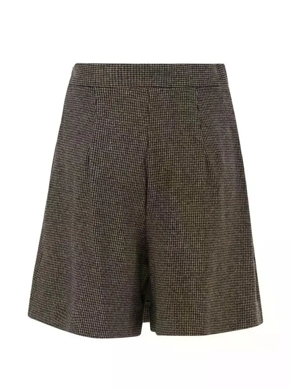 Max Mara Houndstooth Wrap-effect Skort
