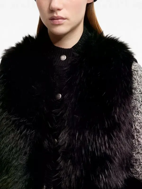 Moncler Cable-knit Logo-patch Headband