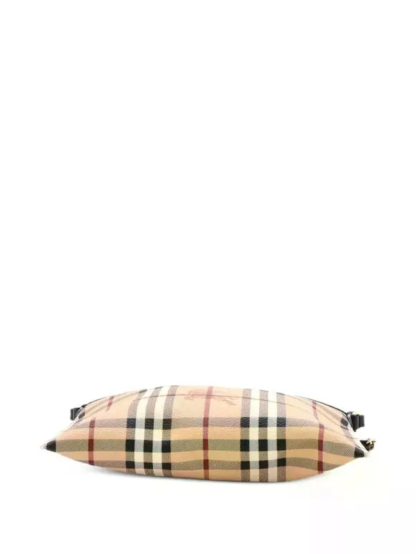 Burberry Peyton Haymarket Coated Canvas Crossbody Bag