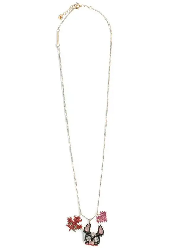 Dsquared2 Gaming Rhinestone Necklace