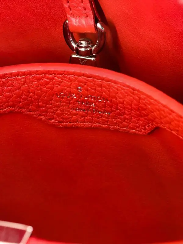 LOUIS VUITTON Capucines Bag Leather Pm Satchel