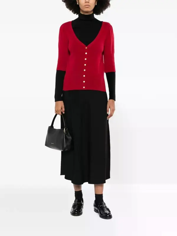AGNES B. Elasticated-waist Flared Skirt