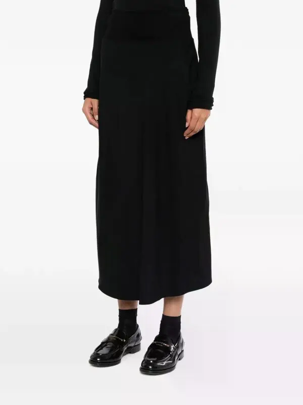 AGNES B. Elasticated-waist Flared Skirt
