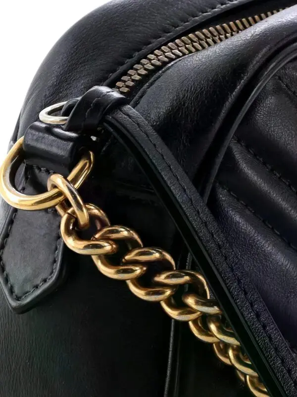 Gucci Matelasse Leather Small Shoulder Bag - Black