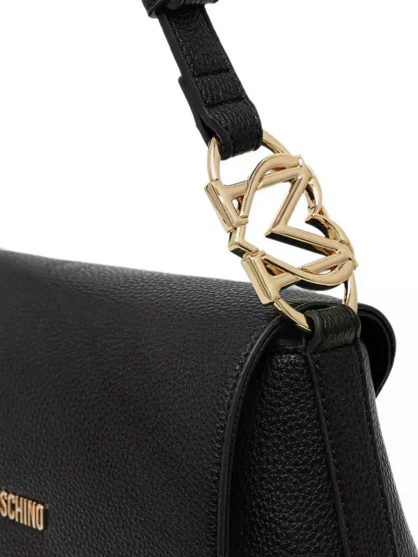 Moschino Logo-plaque Pebbled Tote Bag