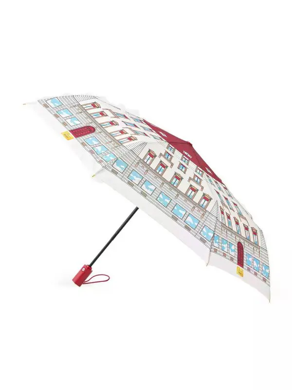 Moschino Building-print Umbrella