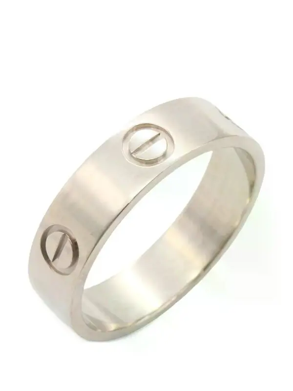 Cartier 18k White Gold Love Motif Ring