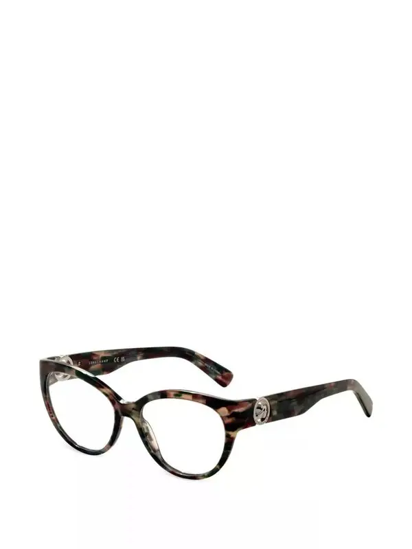 Longchamp Tortoiseshell Cat-eye Eyeglasses With Protective Case - Brown