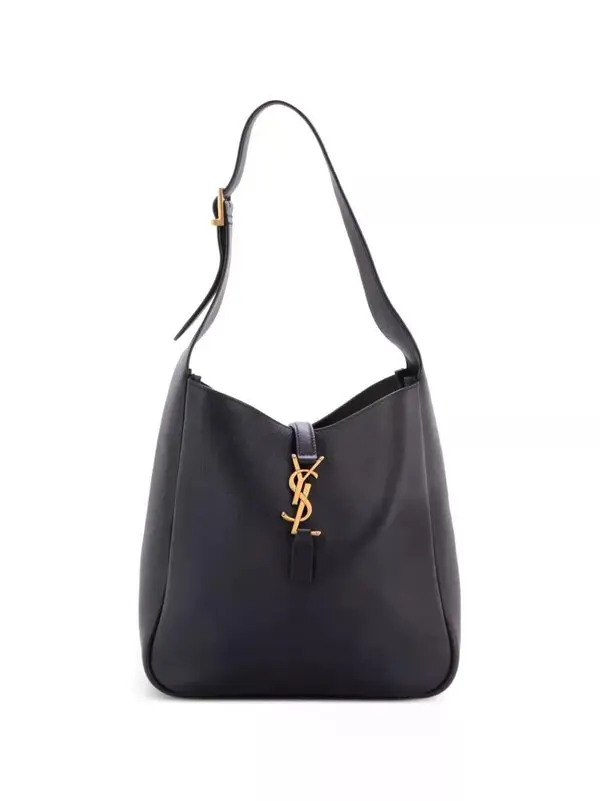 Saint Laurent Le 5 A 7 Supple Leather Hobo Bag - Black