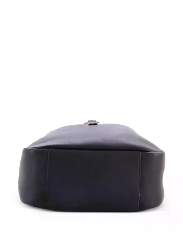 Saint Laurent Le 5 A 7 Supple Leather Hobo Bag - Black