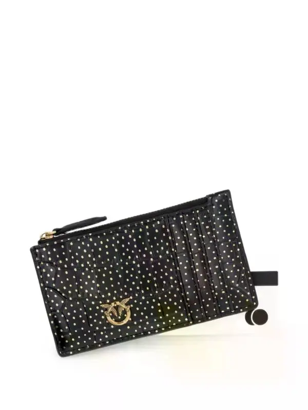 Pinko Love Birds-hardware Leather Cardholder