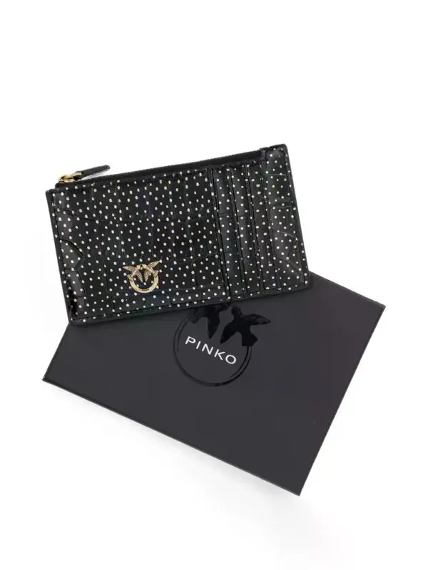 Pinko Love Birds-hardware Leather Cardholder