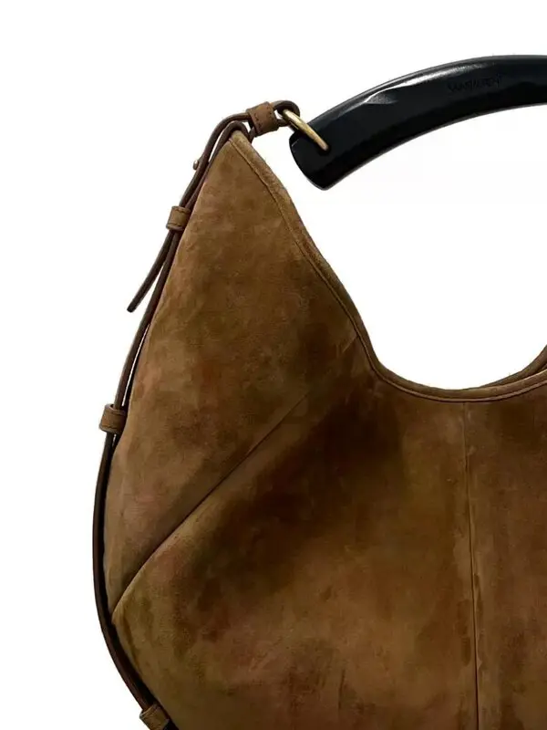 Saint Laurent Medium Mombasa Suede Shoulder Bag