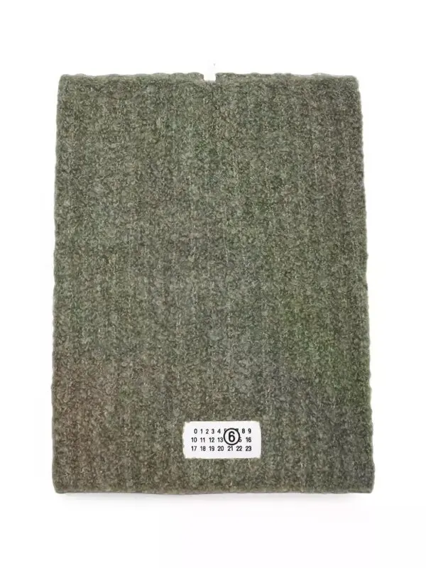 MAISON MARGIELA Zip-up Bouclé Scarf