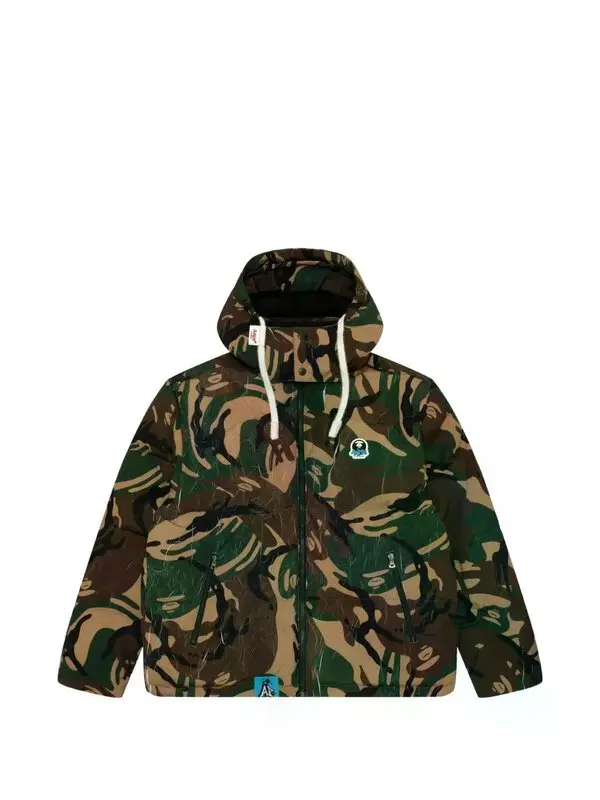 AAPE BY *A BATHING APE Moonface Camouflage Puffer Jacket