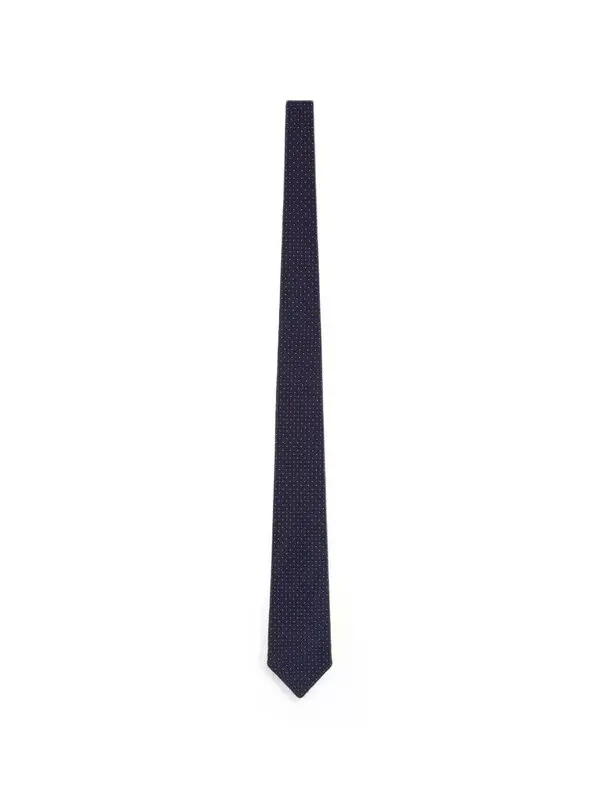 FURSAC Polka-dot Silk Tie - Blue