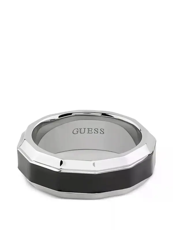 Guess Hexagon Hexagonal-shape Ring - Silver