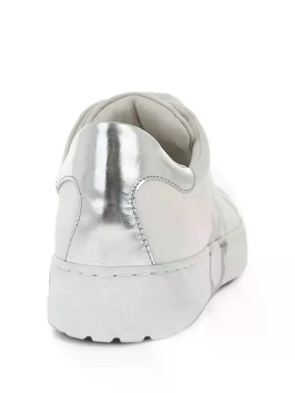 FERRAGAMO Gancini-print Leather Sneakers