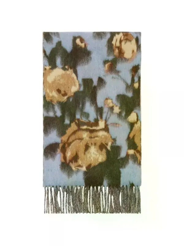Burberry Patterned Scarves - Blue
