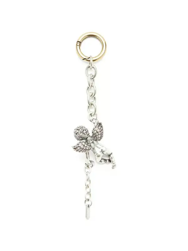 DIESEL® Cherub Oval D Charm With Contrast Clasp - Silver