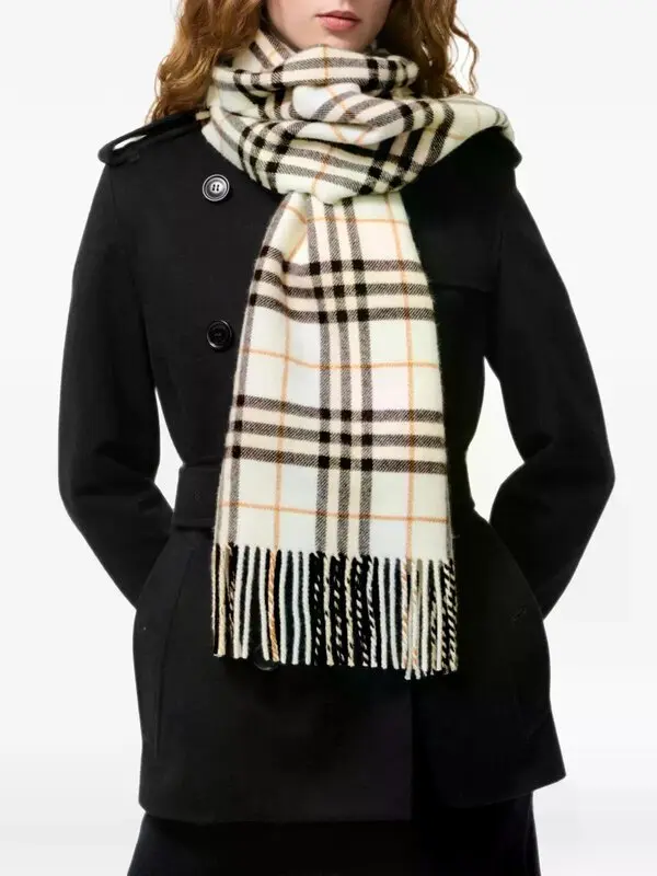 Burberry Plaid-pattern Scarf