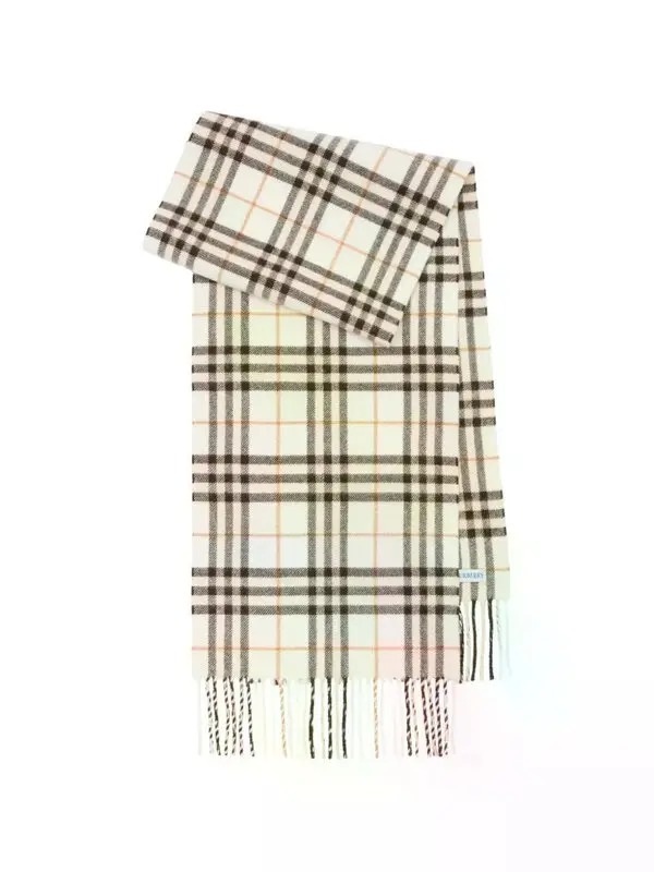 Burberry Plaid-pattern Scarf - Neutrals