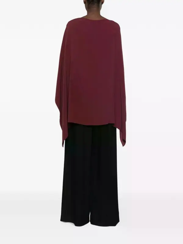 Alberta Ferretti Draped Asymmetric Cape