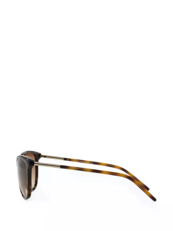 Burberry Tortoiseshell-effect Geometric-frame Sunglasses