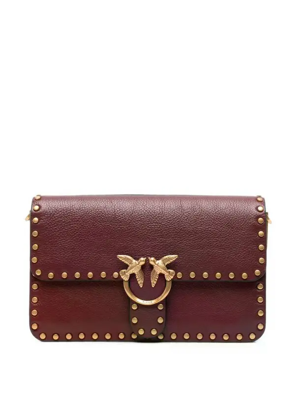 Pinko Small Love Birds Stud-embellished Shoulder Bag