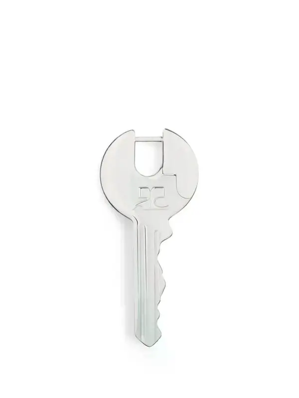 COURREGES Logo-engraved Key Earring