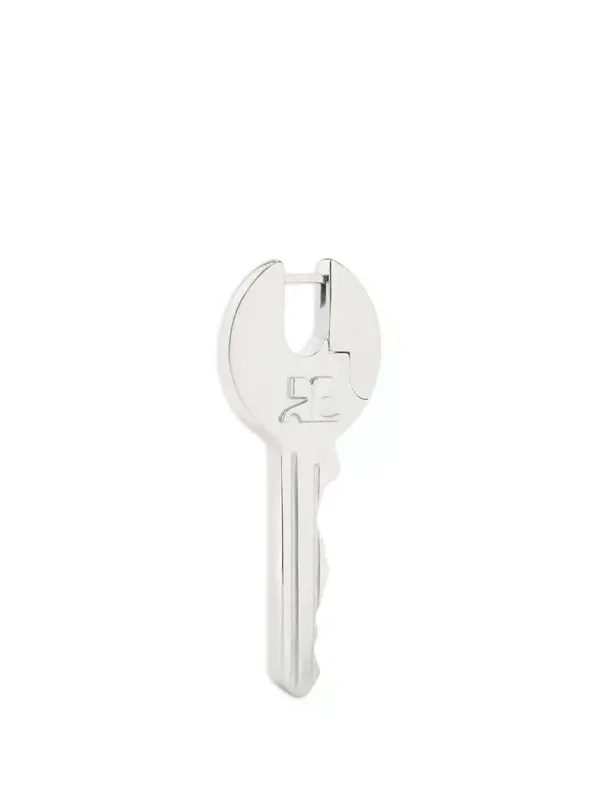 COURREGES Logo-engraved Key Earring