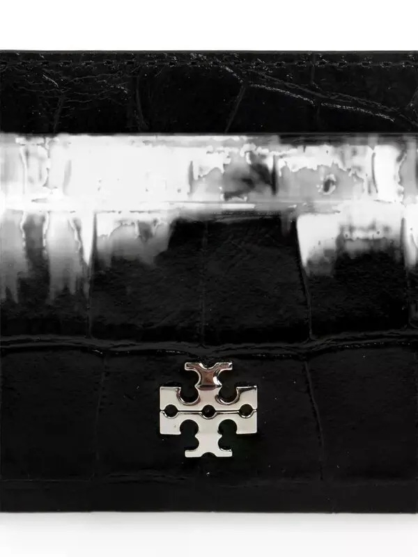 Tory Burch Croc-effect Logo-plaque Card Holder