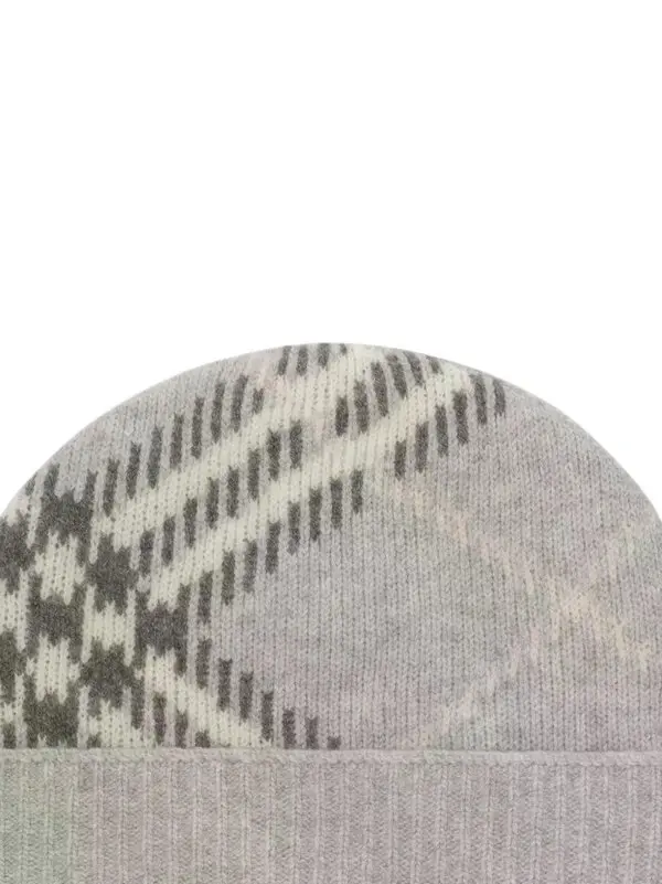 Burberry Check Cashmere-blend Beanie