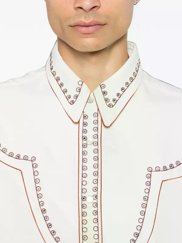 Amiri Eyelet-embellished Western Shirt