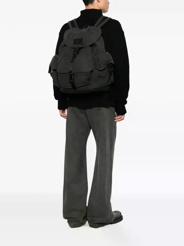 JUUN.J Multi-pocket Buckle-fastening Backpack