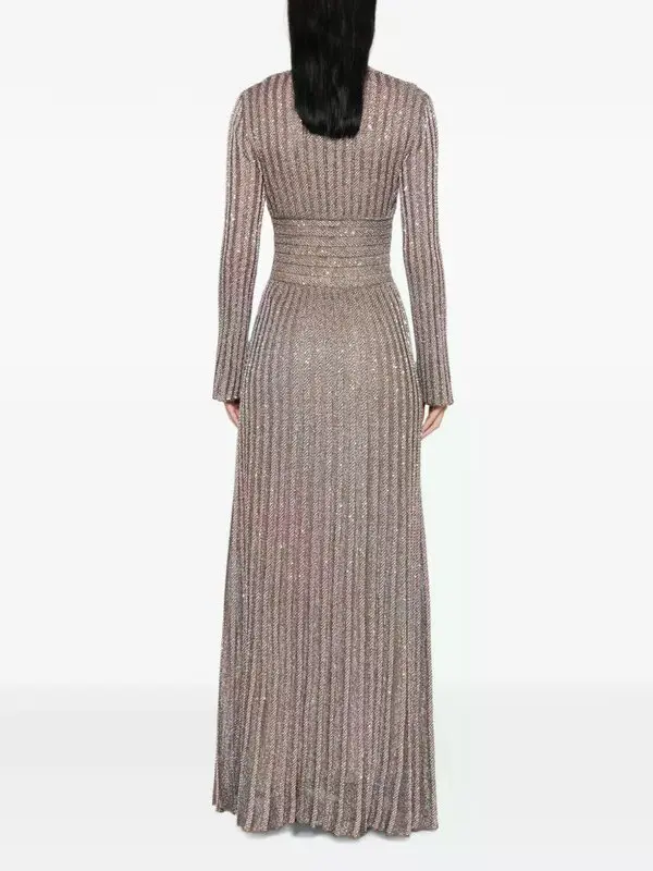 Missoni Sequin-embellished Pleated Maxi Dress