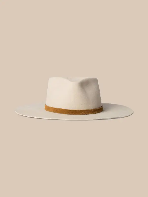 L'Agence Reyes Leather Band Fedora