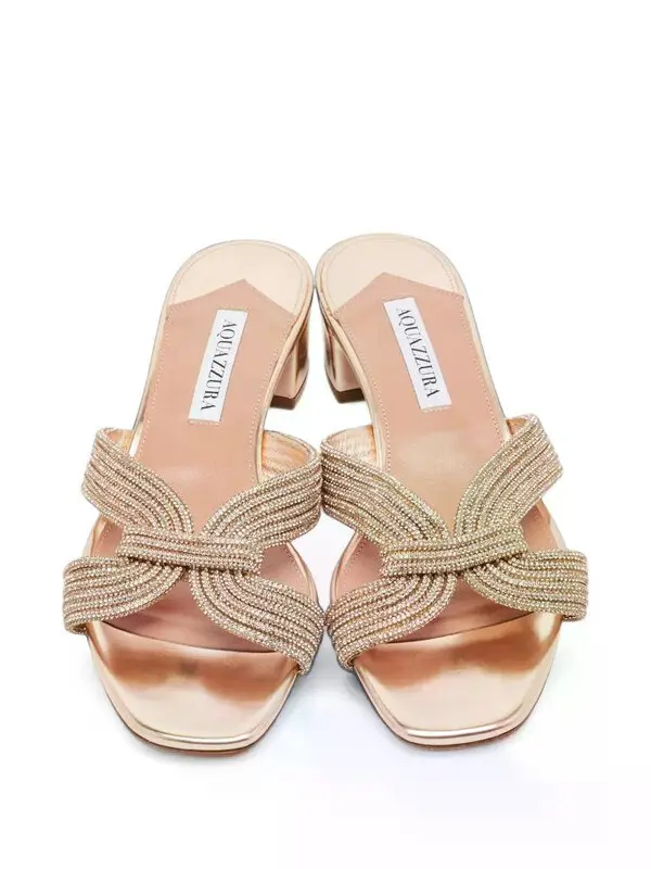 AQUAZZURA Muse Crystal-embellished Sandals
