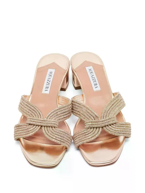AQUAZZURA Muse Crystal-embellished Sandals
