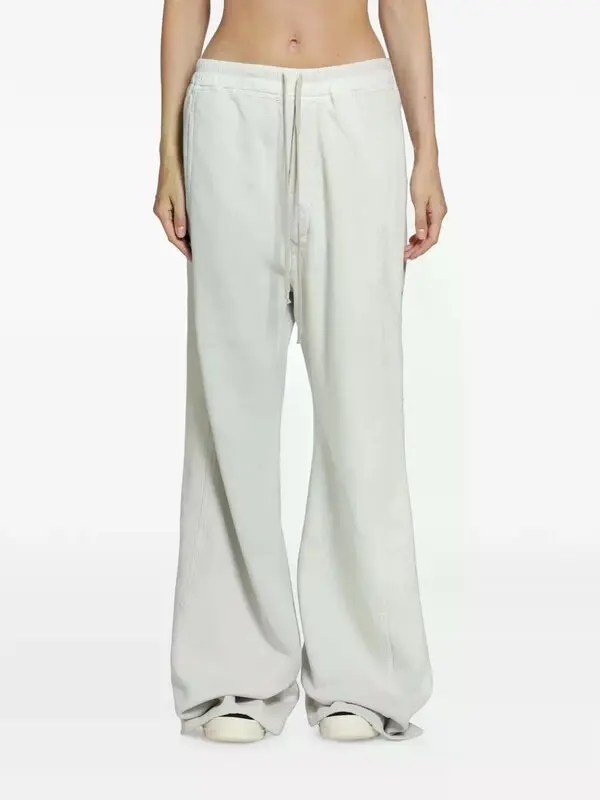 Rick Owens Tower Wide Pusher Track Pants - White
