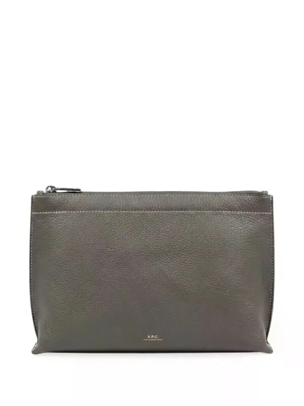 A.p.c. Neige Clou Clutch Bag - Grey