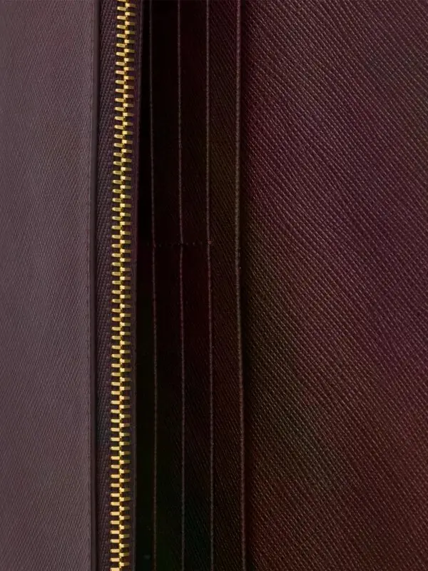 Prada Saffiano Leather Wallet With Shoulder Strap