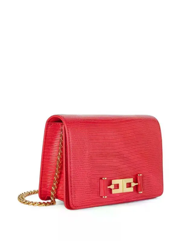 Elisabetta Franchi Lizard-effect Chain-strap Shoulder Bag