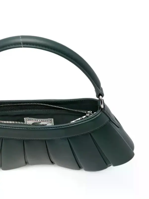Lacoste Pleated Logo-embossed Tote Bag