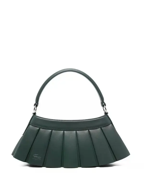 Lacoste Pleated Logo-embossed Tote Bag - Green